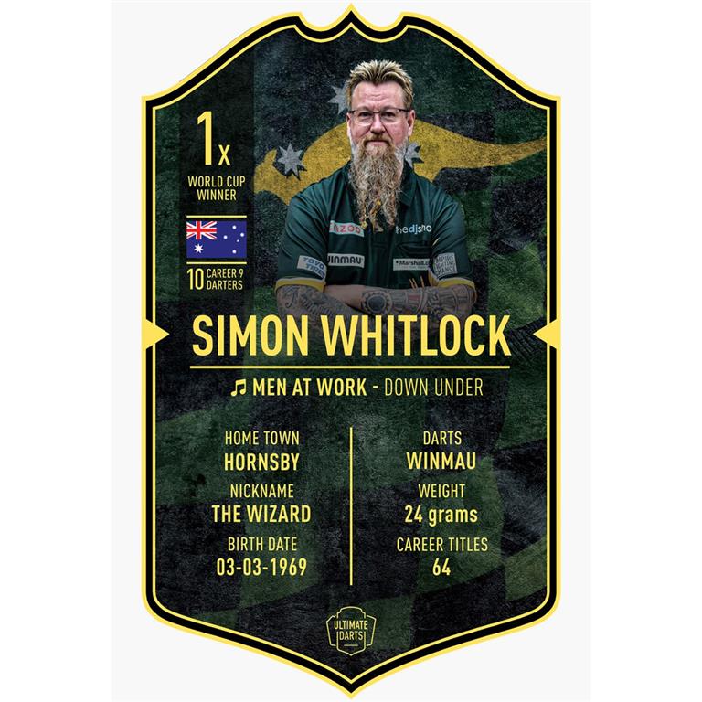 Ultimate Card Simon Whitlock 37x25 Cm Ultimate Card Simon Whitlock ...