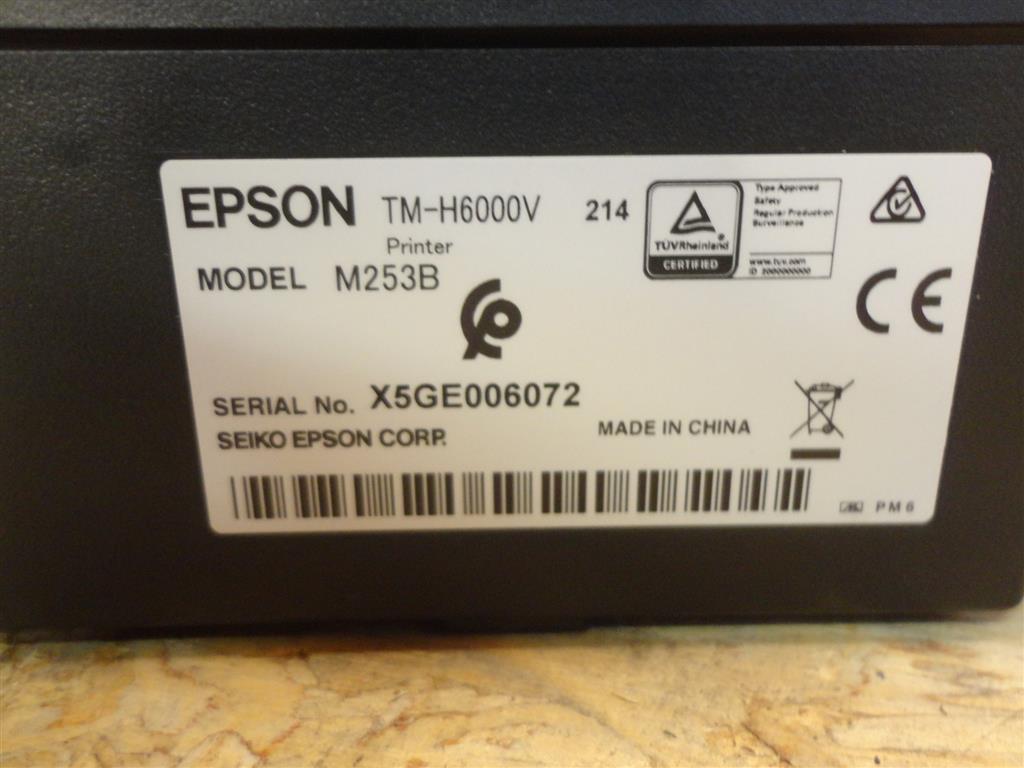 Epson TM-H6000V M253B POS USB / LAN Thermal Matrix Receipt Slip Printer ...