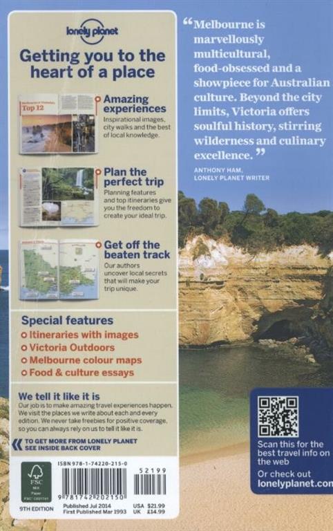 Lonely Planet Melbourne & Victoria Kopen | Overige Boeken