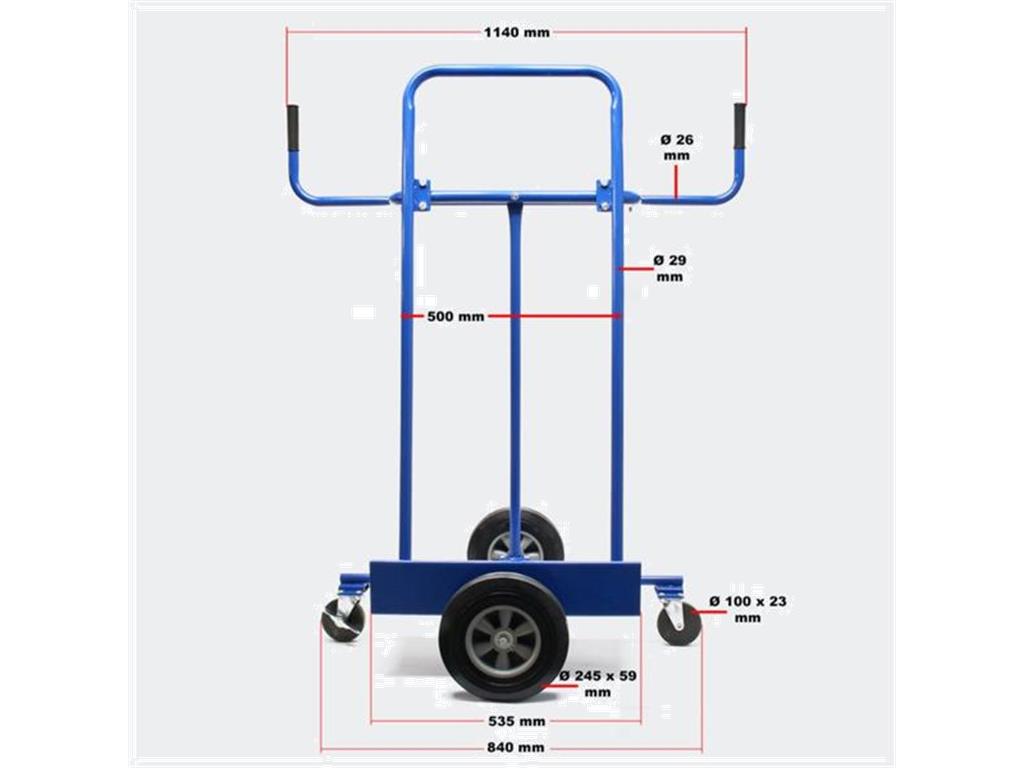 Platenwagen Platenkar Magazijnkar Tot 340 Kg met 4 Wielen Kopen | Heftrucks