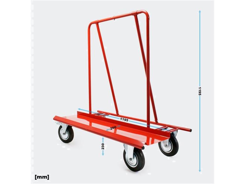 Platformwagen Magazijnkar Platenwagen Tot 800 Kg met 4 Wiele Kopen ...