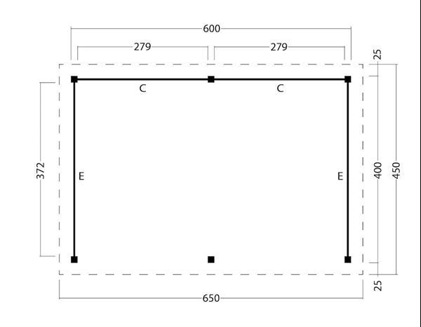 Overkapping Plat Dak Odense Xxl Type 4 Red Class Wood 650 x Kopen ...
