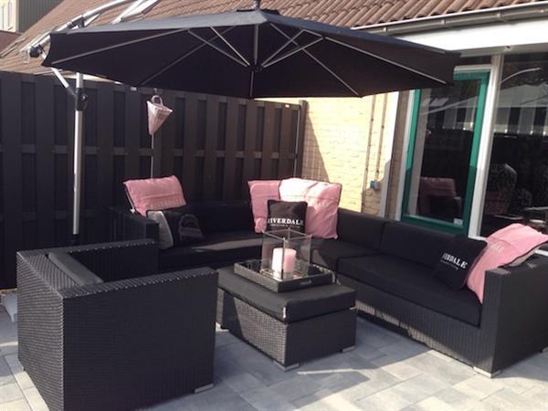 LoungeSet Lounche Set Tuin Terras Zwart. Kopen | Tuinmeubelen