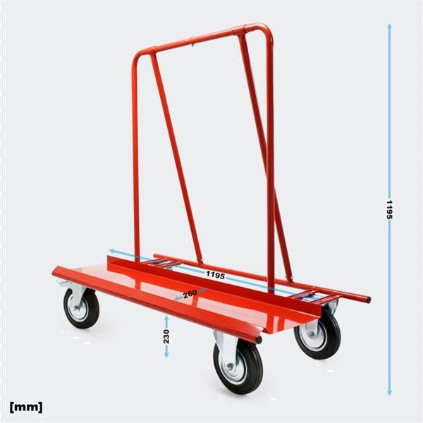 Platformwagen Magazijnkar Platenwagen Tot 800 Kg met 4 Wiele Kopen ...