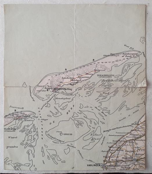 [Cartography; Drawing] Map of The Island of Terschelling, Da Kopen ...