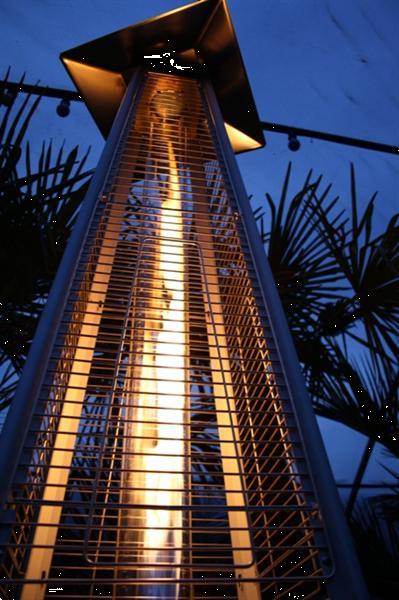 Pyramide Heater/Flame-HeaterRVS/Tuinhaard Kopen | Terrasverwarmers